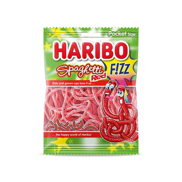 Haribo spaghetti fizz (28 x 70 gr) - JP Koffie - Koffie en meer!
